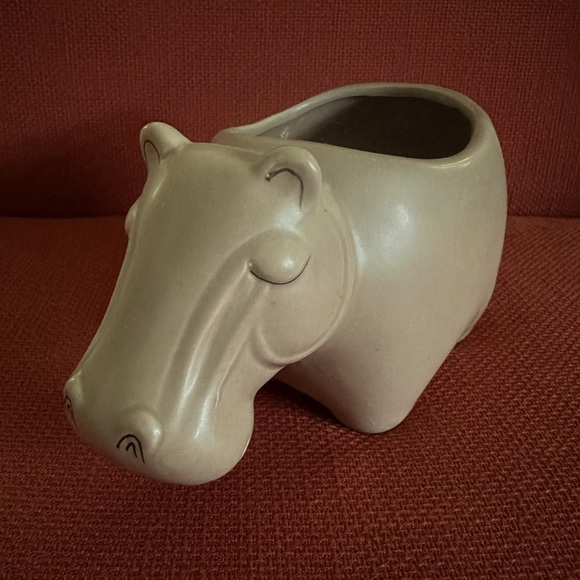 Accents | Hippo Planter Hippopotamus Ceramic Animal Plant Pot Succulent ...
